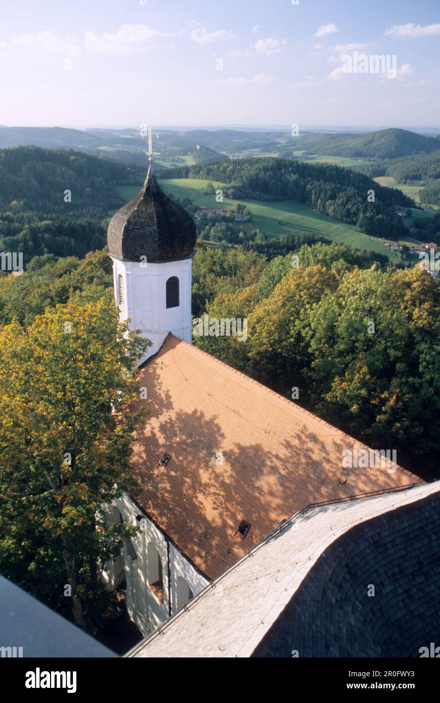 Church of the Falkenstein castle, Falkenstein, Bavaria, Germany Stock ...