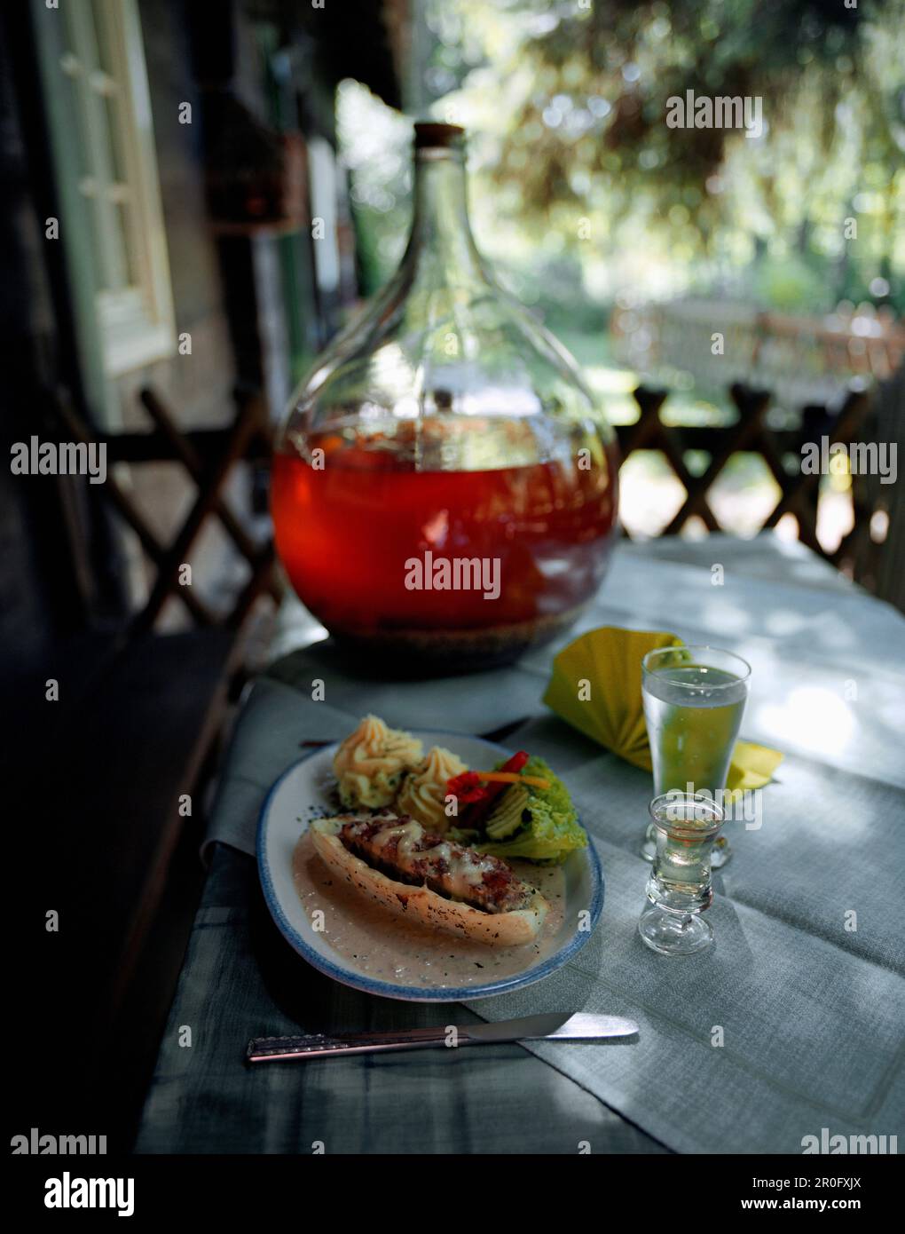 Stewed cucumbers and selfmade mustard liquor, Lehde, Spreewald ...