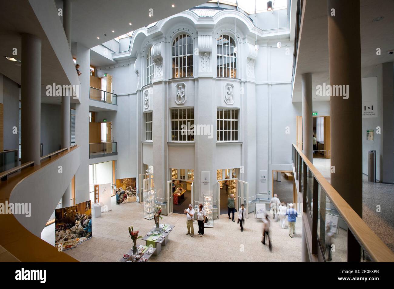 People visiting porcelain museum, Meissen, Saxony, Germany Stock Photo ...