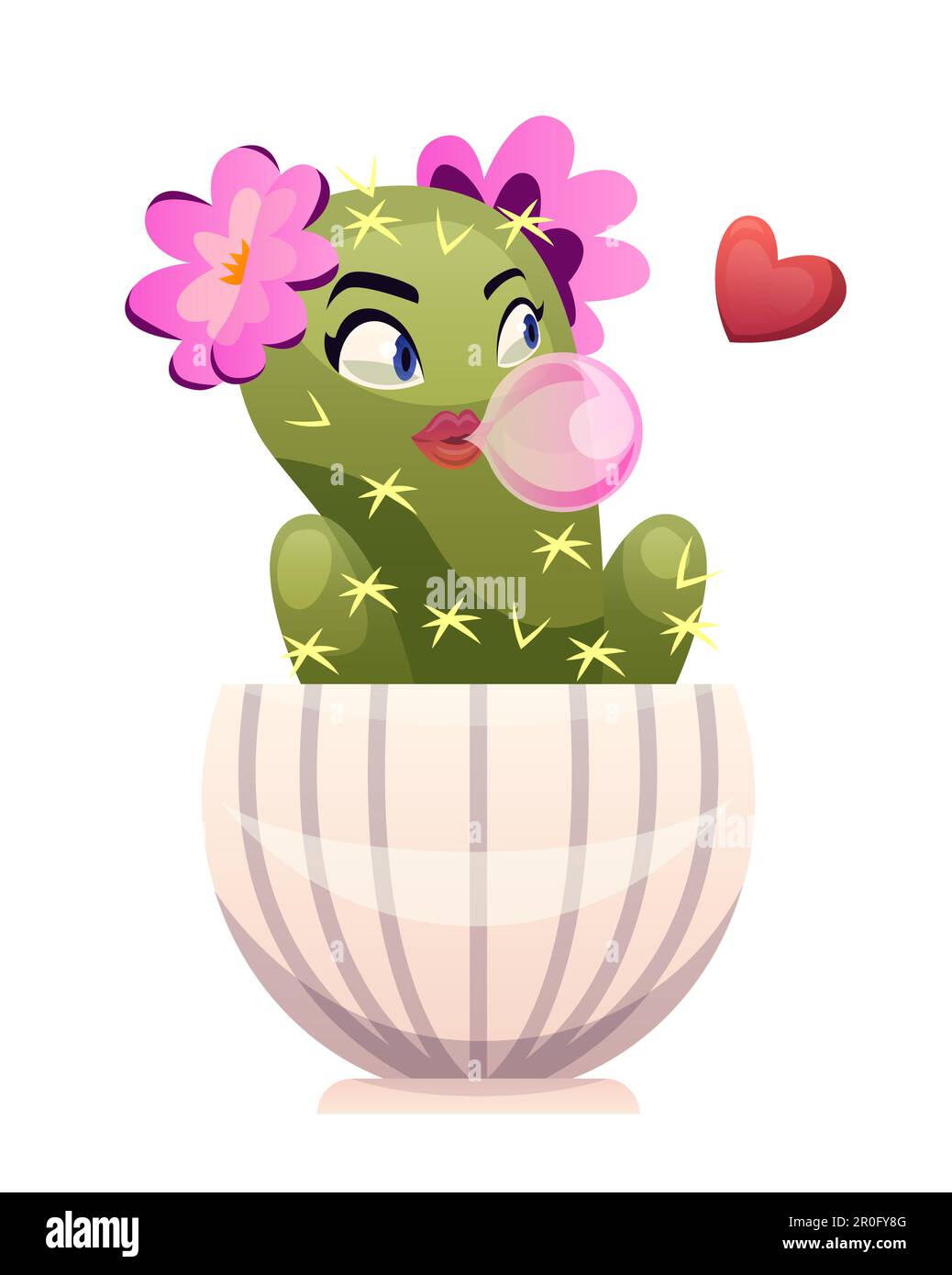 Cute cactus icon Stock Vector Image & Art - Alamy