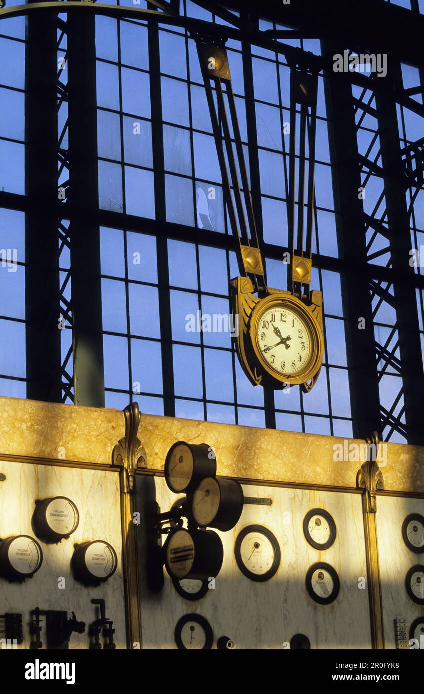 Control panel, former mine Zeche Zollern II-IV, Dortmund, North Rhine ...