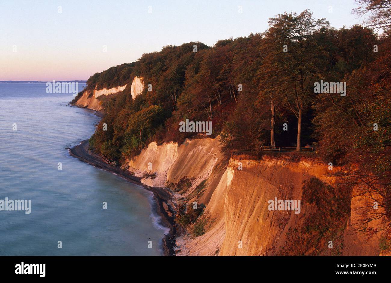 Chalk cliff, Jasmund National Park, Rugen island, Mecklenburg-Western ...