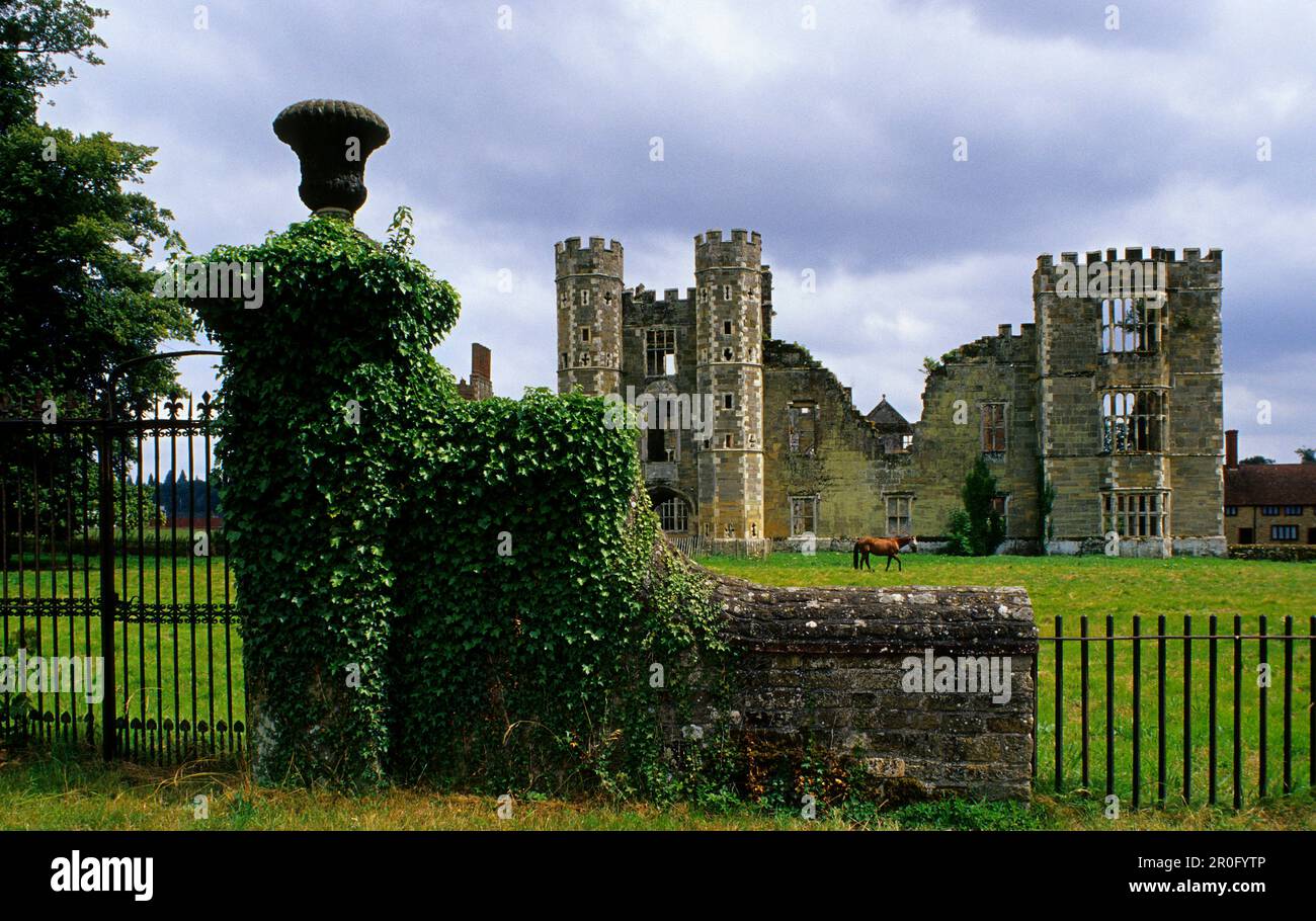 Europe, Great Britain, England, West Sussex, Midhurst, Cowdray Castle ...