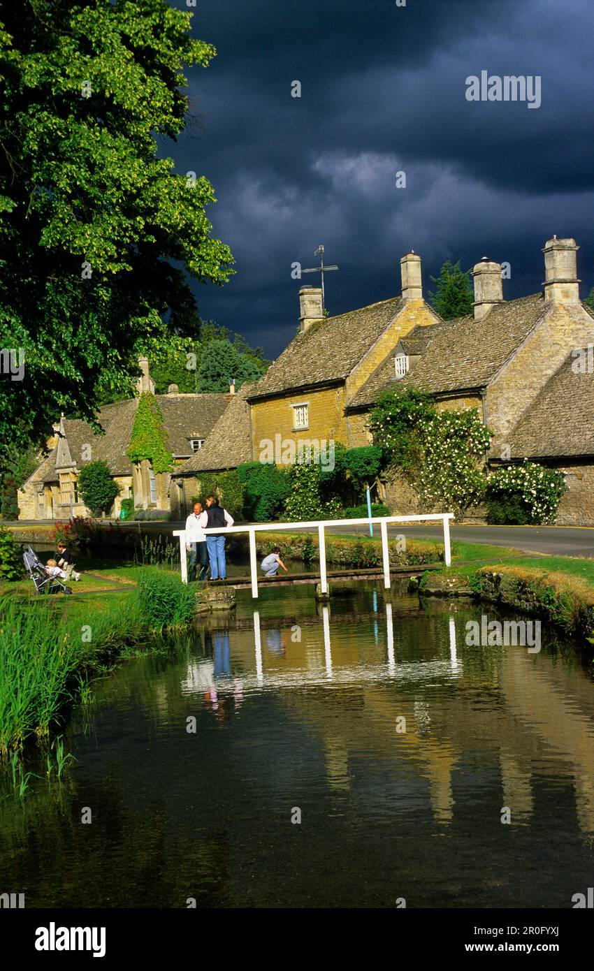 Europe, England, Gloucestershire, Cotswolds, Lower Slaughter Stock ...
