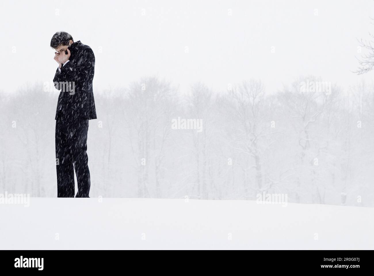 Snow at freezing point hi-res stock photography and images - Alamy