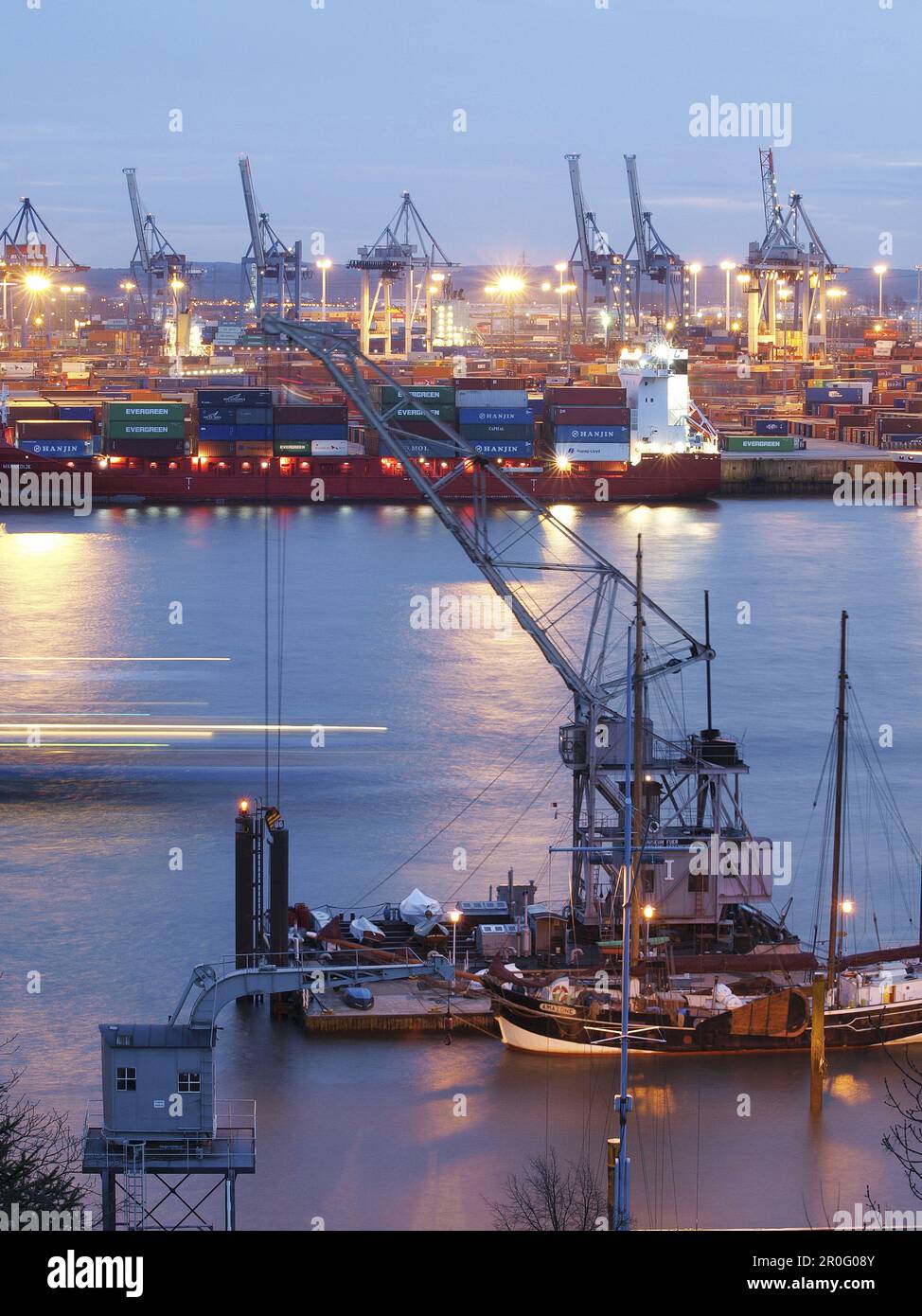 Container port, Hamburg, Germany Stock Photo - Alamy
