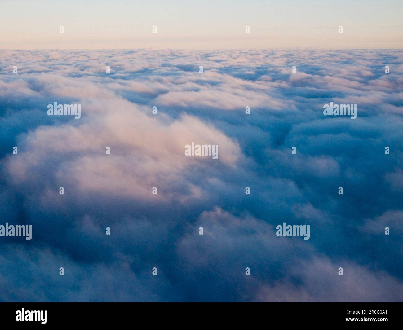 freedom over the clouds in the sunset, photographed out of the ...