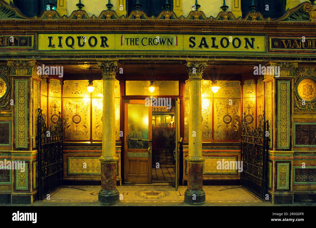 The Crown Liquor Saloon in Great Victoria Street, Belfast, County ...