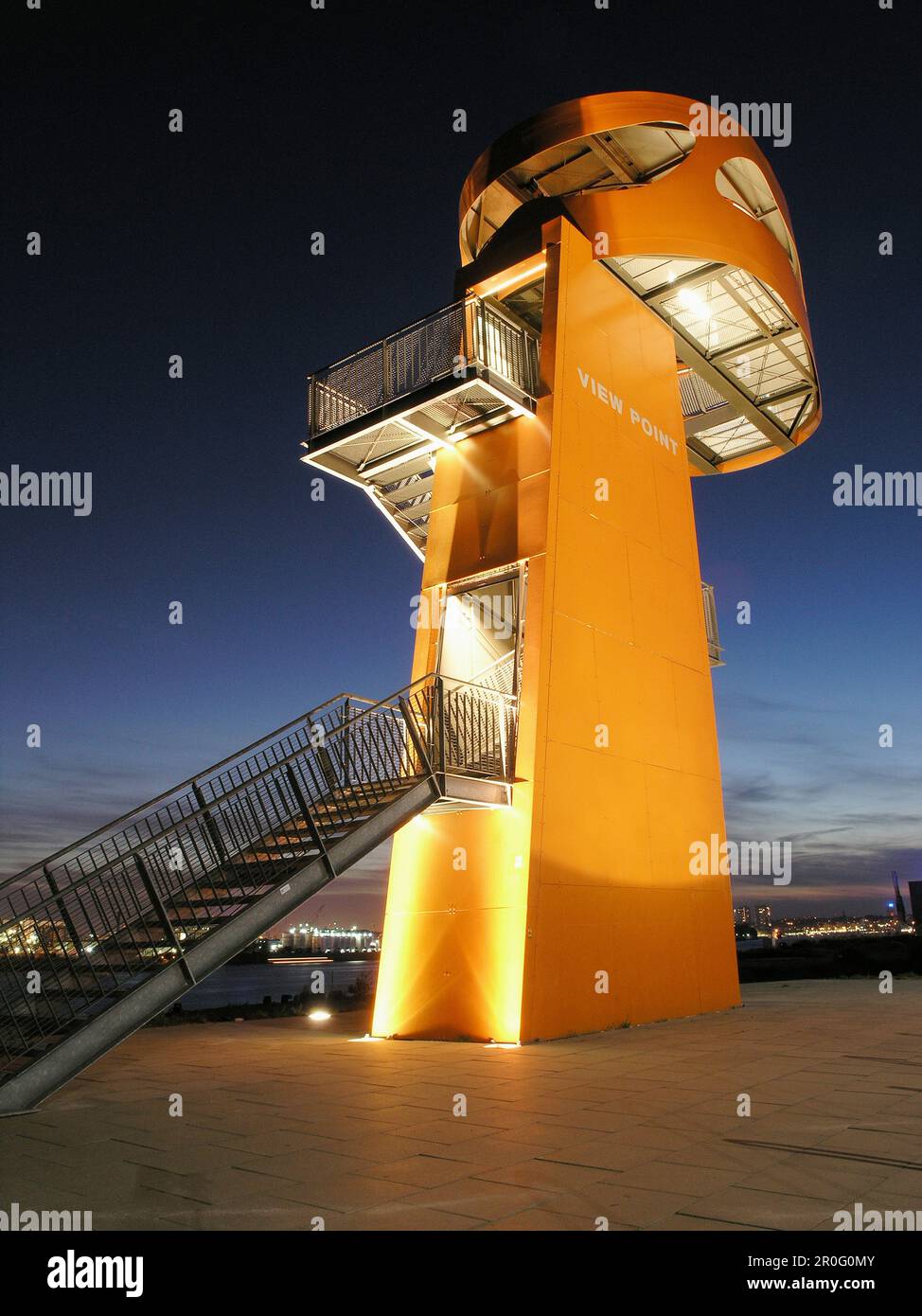 HafenCity view point at night, Hamburg, Germany Stock Photo - Alamy