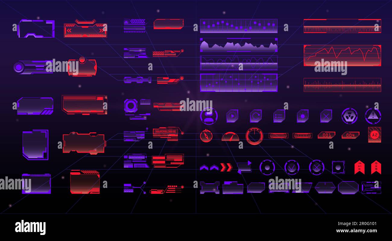 High tech radar interface Stock Vector Images - Alamy