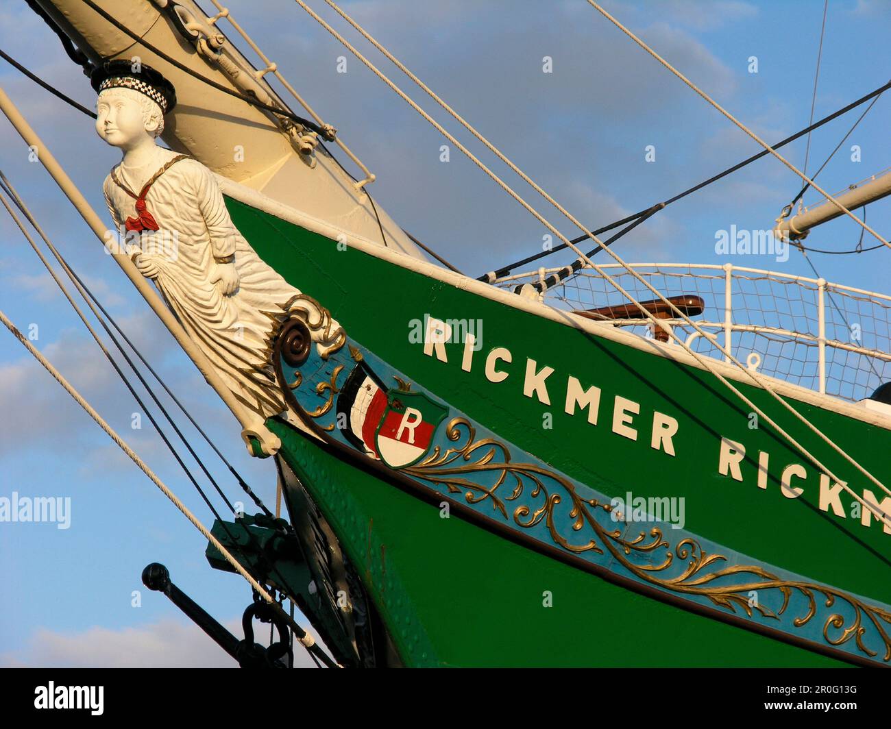 Figurehead of the sailing ship rickmer rickmers hi-res stock ...
