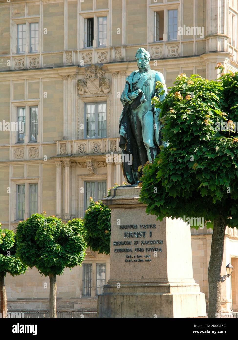 Monument of Duke Ernst at the Palace Square, Coburg, Franconia, Bavaria ...