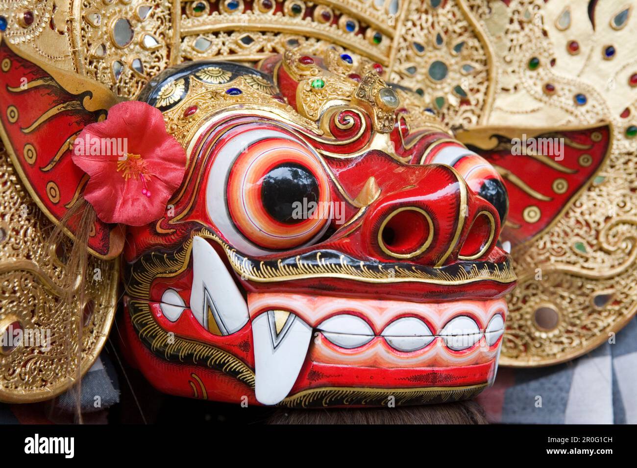 View at Barong mask, Bali, Indonesia Stock Photo - Alamy