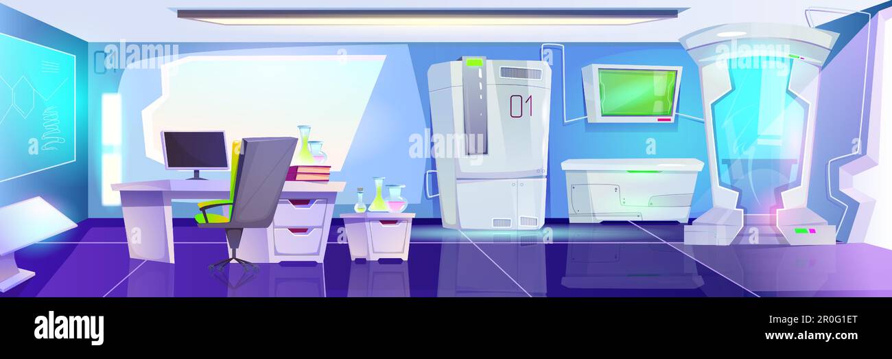Cryonics laboratory space Stock Vector Image & Art - Alamy