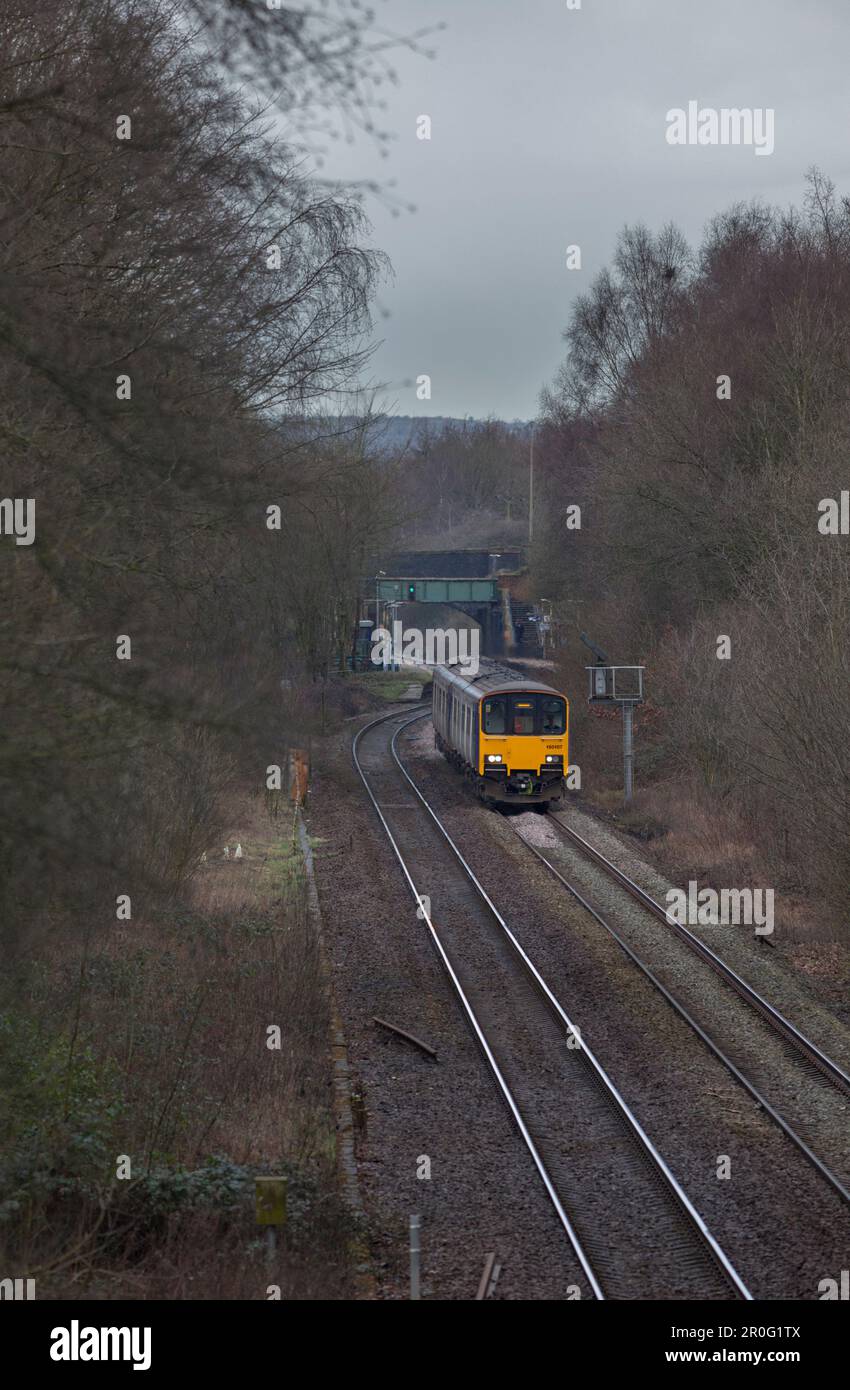 Northern rail class 150 sprinter train departing from Hindley ...