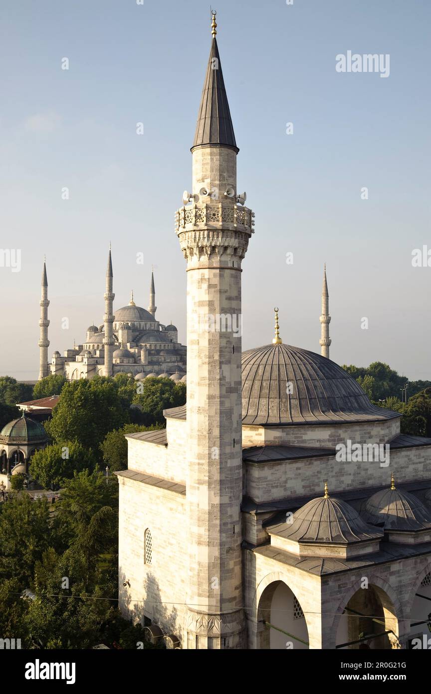 Blue Mosque, Sultan Ahmed Mosque, Sultanahmet Camii and Firuz Aga ...