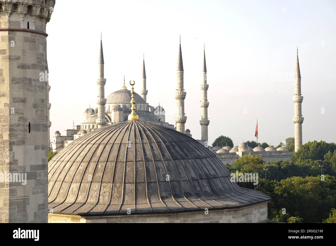 Blue Mosque, Sultan Ahmed Mosque, Sultanahmet Camii and Firuz Aga Mosque, Firuz Aga Camii ...