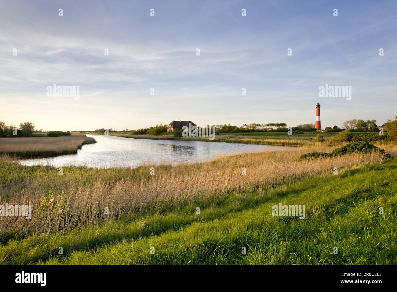 Lighthouse, Pellworm Island, Schleswig-Holstein, Germany Stock Photo ...