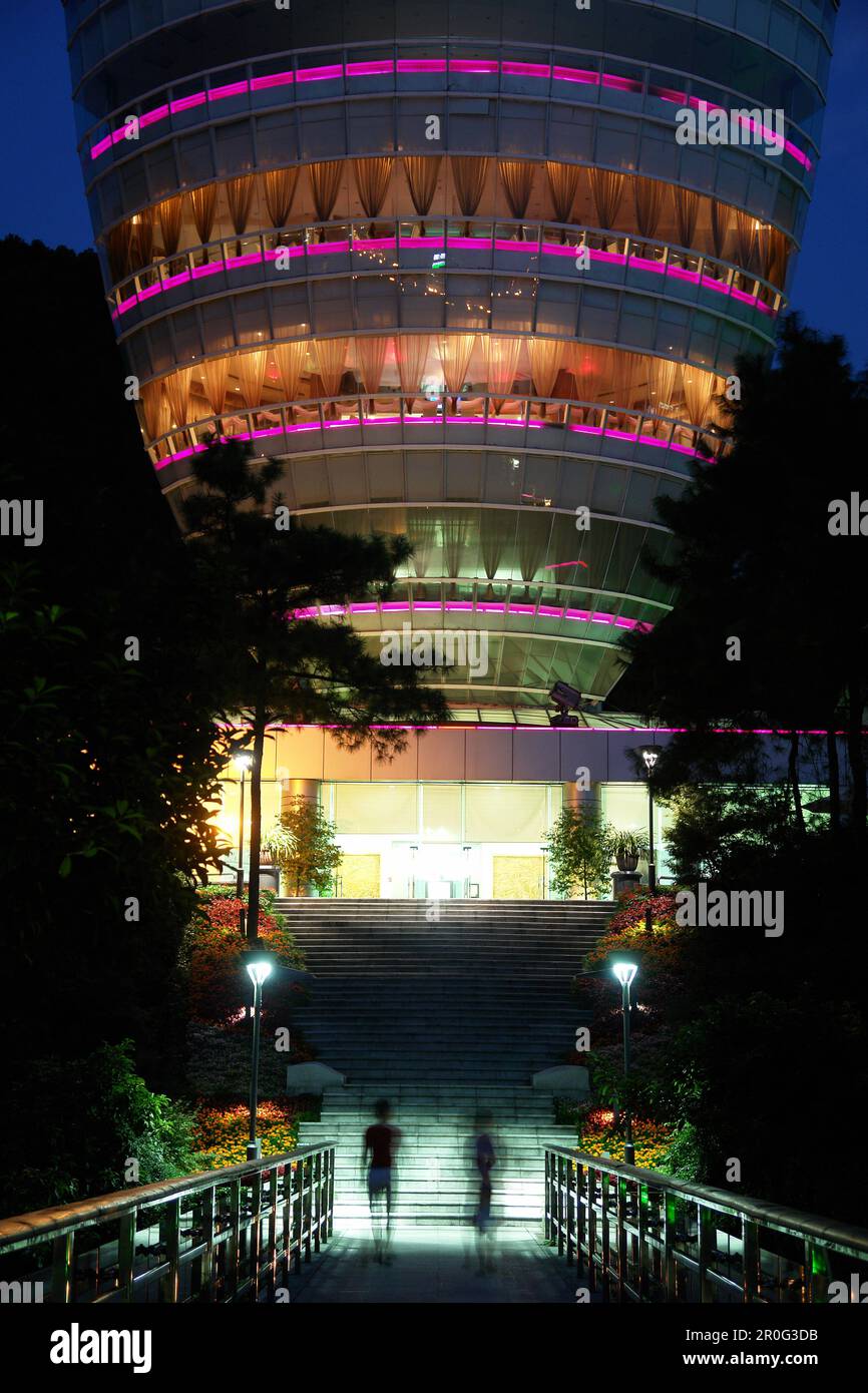 Illuminated view platform in Chongqing, China, Asia Stock Photo - Alamy