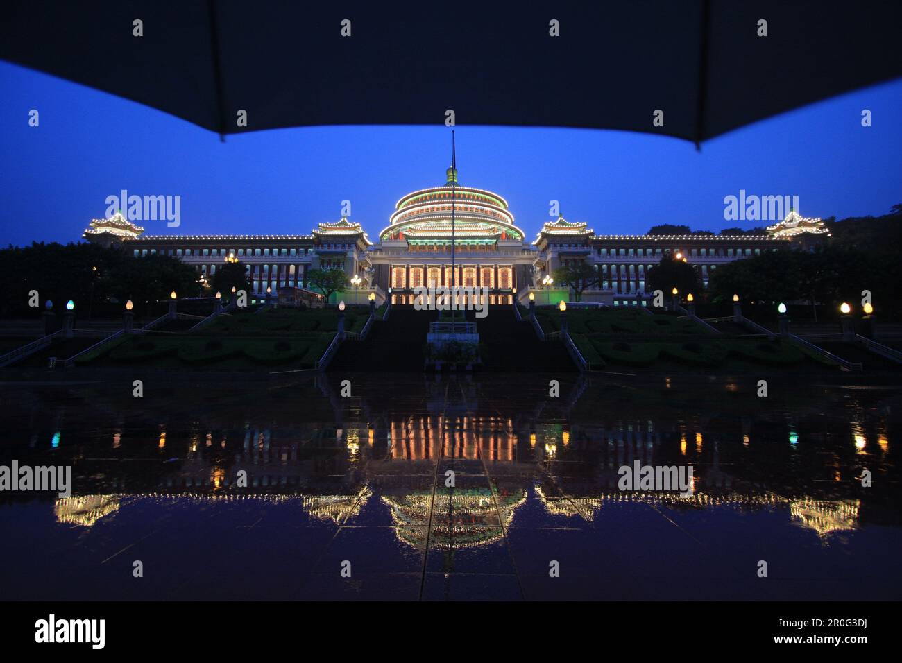 The big People's Assembly Hall in Chongqing, China, Asia Stock Photo ...