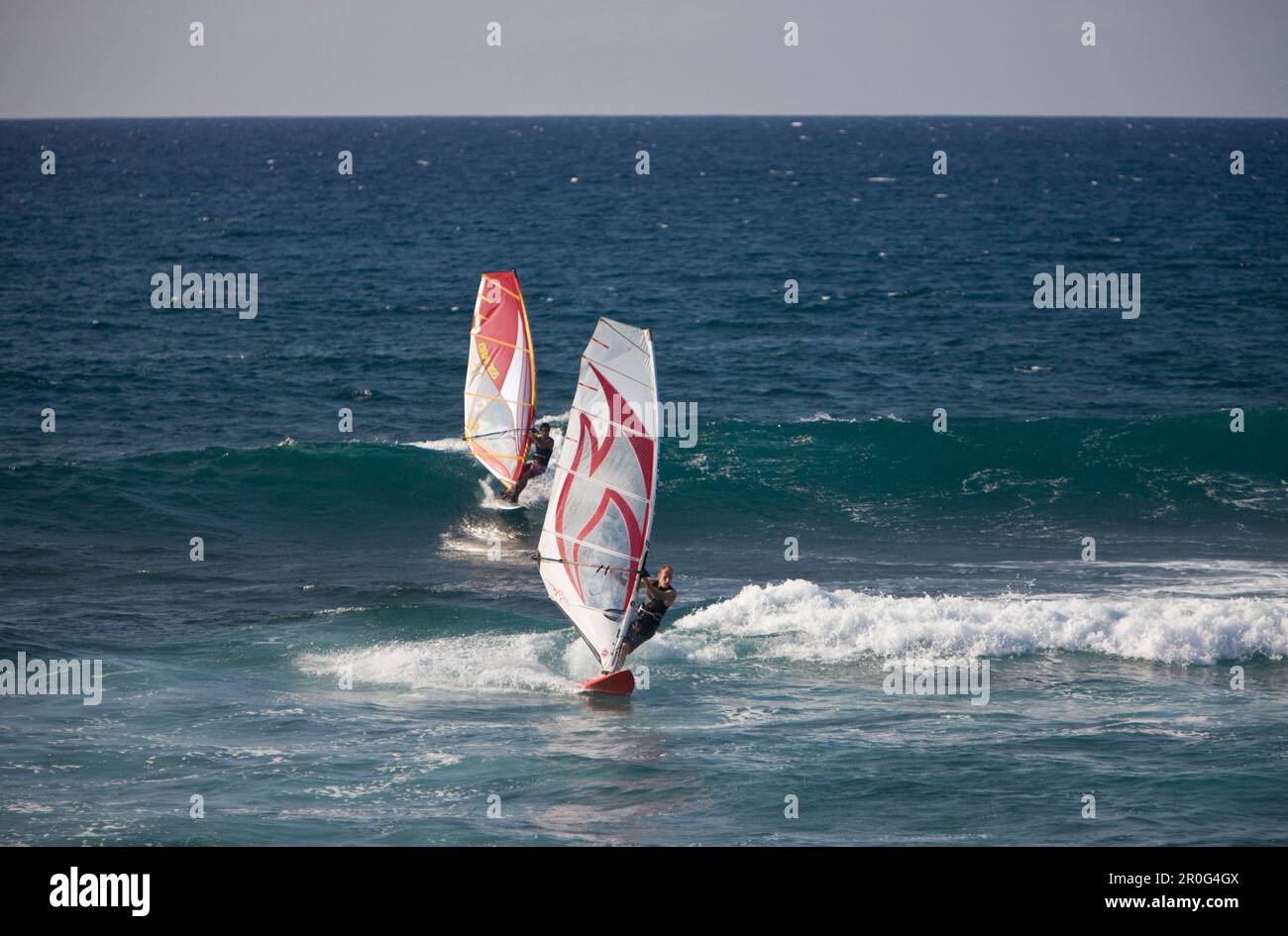 Windsurfer at Hookipa Beach, Maui, Hawaii, USA Stock Photo - Alamy