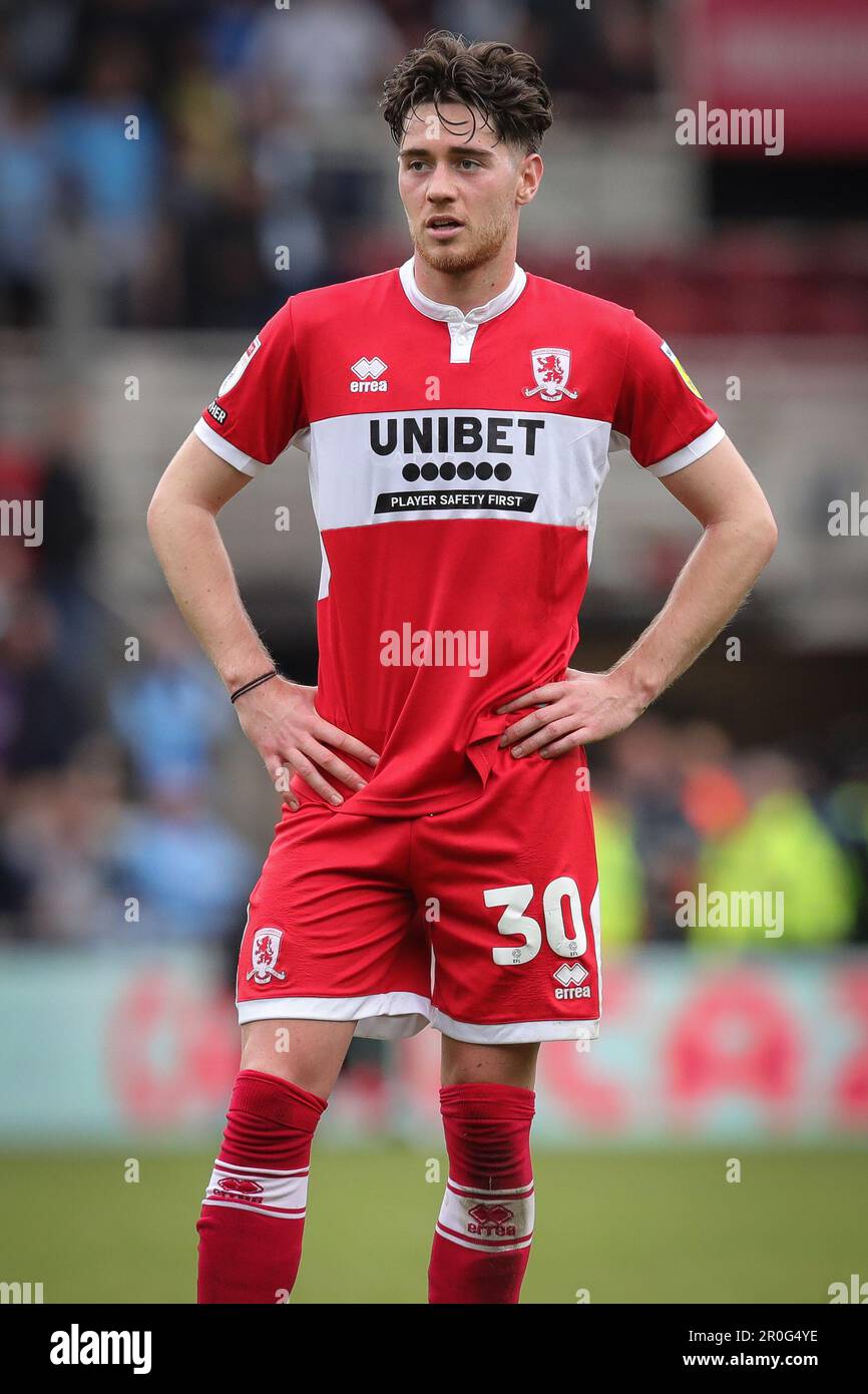 Hayden Hackney #30 of Middlesbrough during the Sky Bet Championship ...