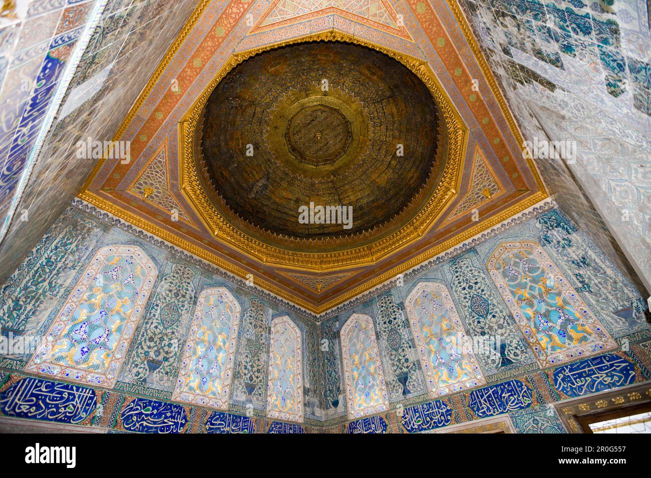 Stained-glass Windows and Dome Roof at Harem of Topkapi Palace ...