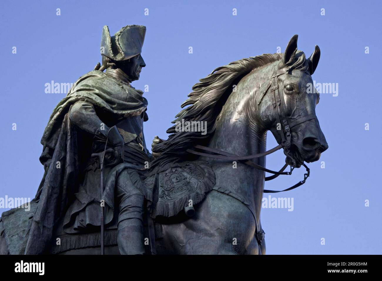 Equestrian statue of Frederick the Great, Unter den Linden, Berlin ...