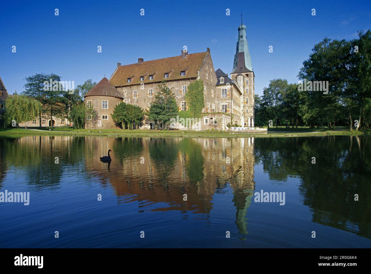 Raesfeld castle, Raesfled, Muensterland, North Rhine-Westphalia ...