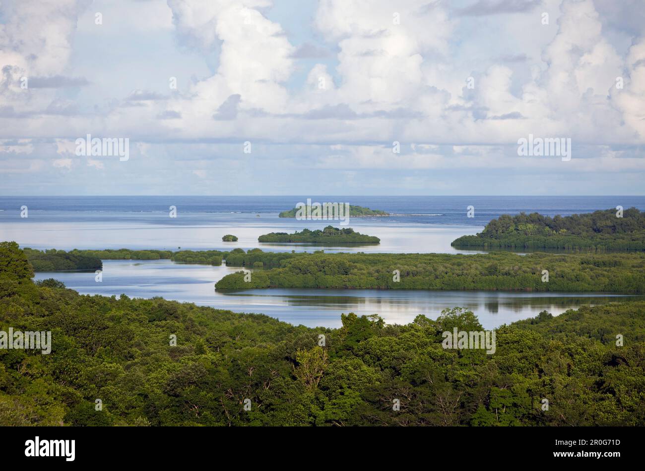 South of Peleliu Island, Bloody Nose Ridge, Micronesia, Palau Stock ...