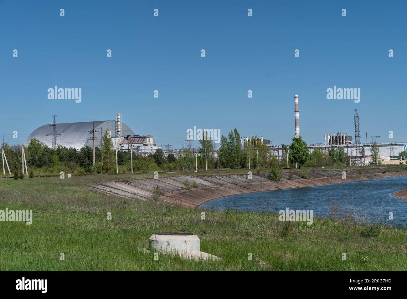 USA. 06th May, 2023. View of Chernobyl nuclear plant in Ukraine on May ...
