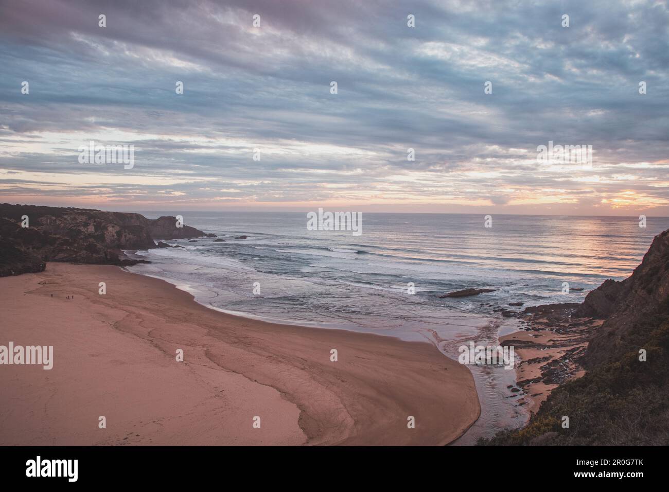 Beauty of the Algarve Atlantic coast in western Portugal. Odeceixe ...