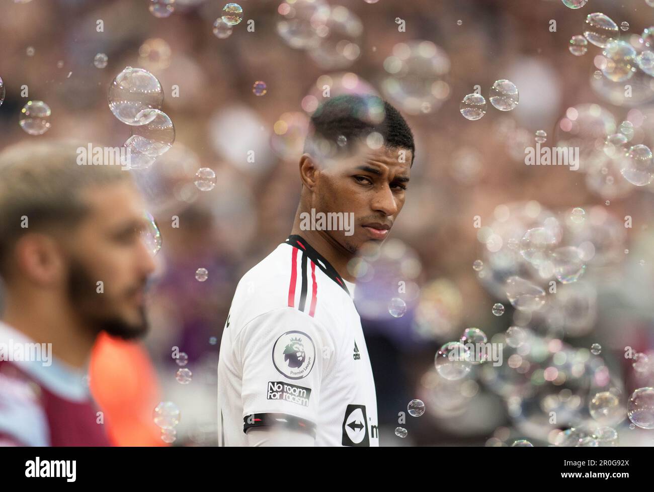 London, UK. 07th May, 2023. Marcus Rashford of Manchester Utd walks ...