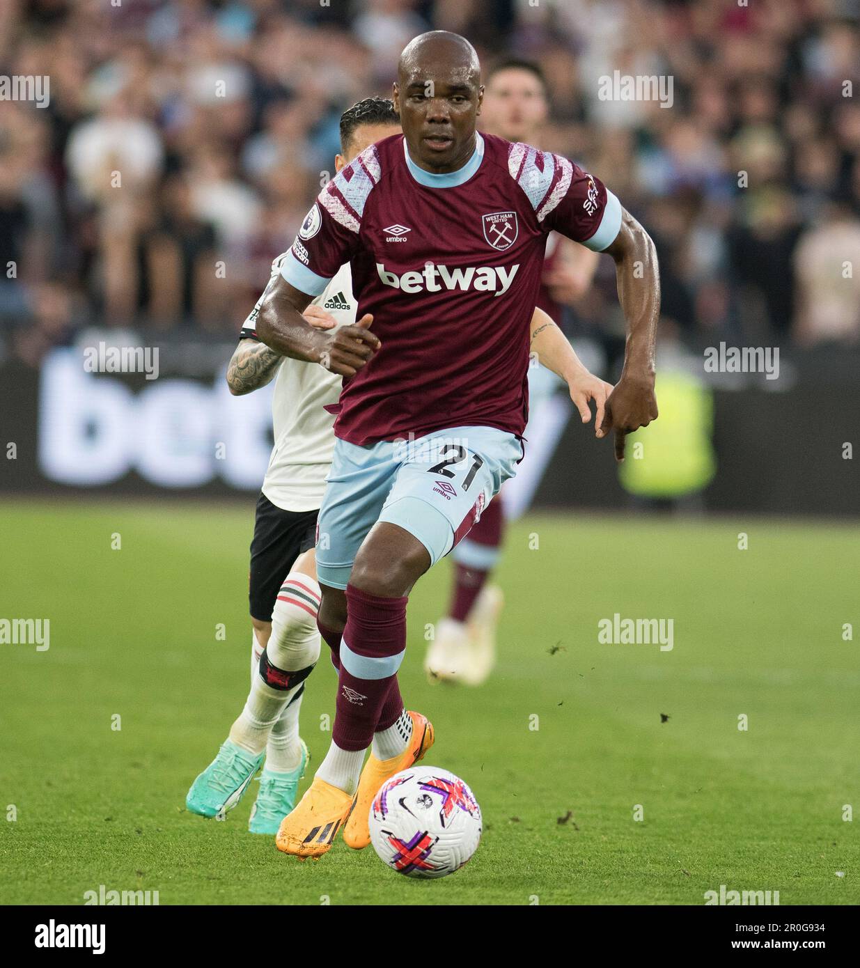 London, UK. 07th May, 2023. Angelo Ogbonna of West Ham Utd in action ...
