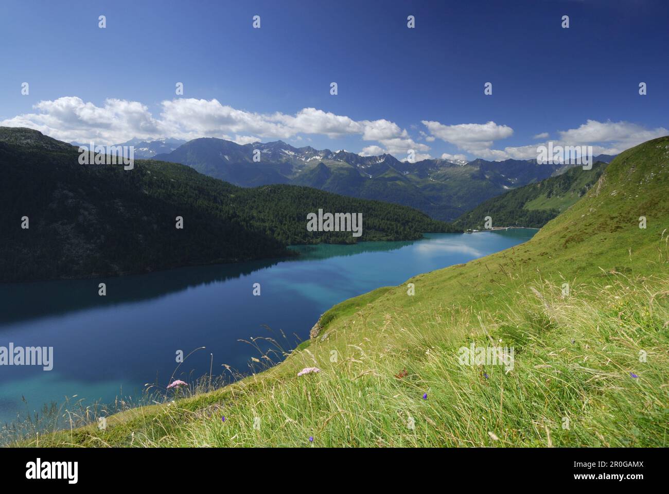 Reservoir Lago Ritom, Ticino Alps, Canton of Ticino, Switzerland Stock ...