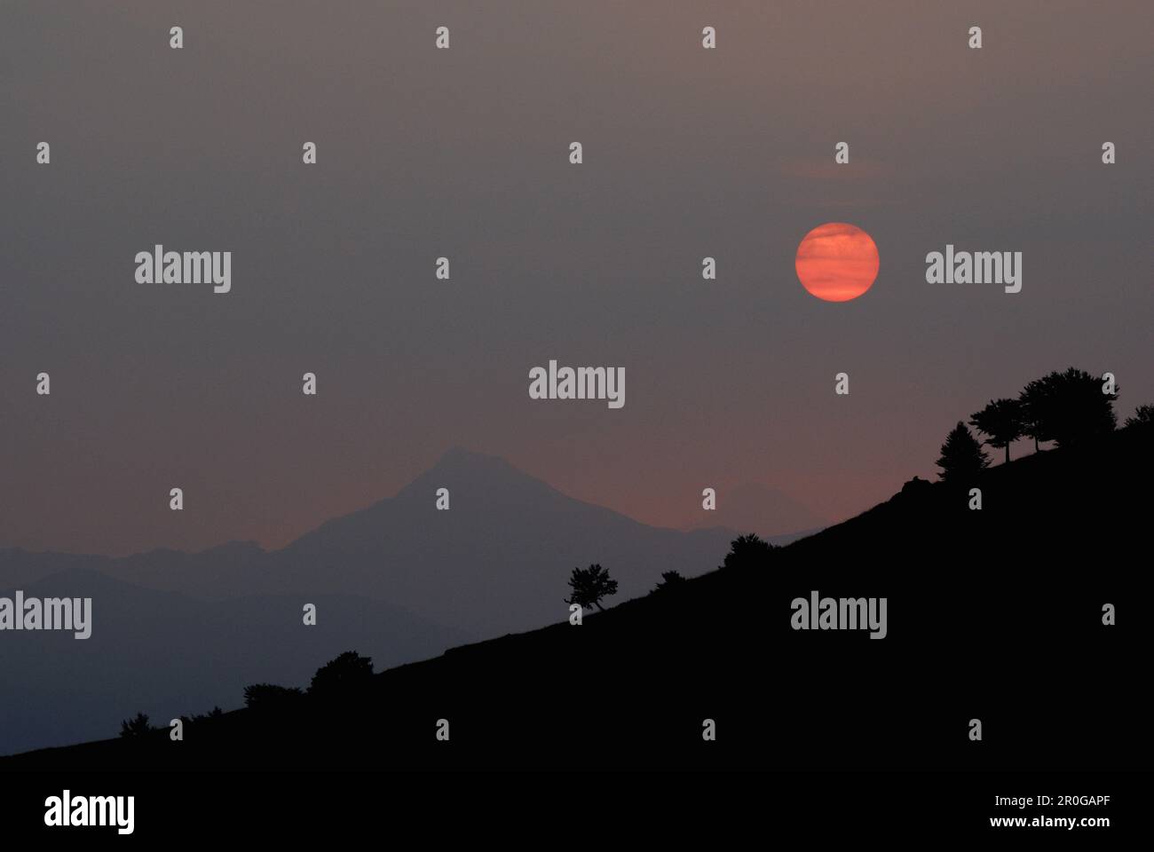Sunrise over Monte Zeda, Val Grande National Park, Piedmont, Italy ...