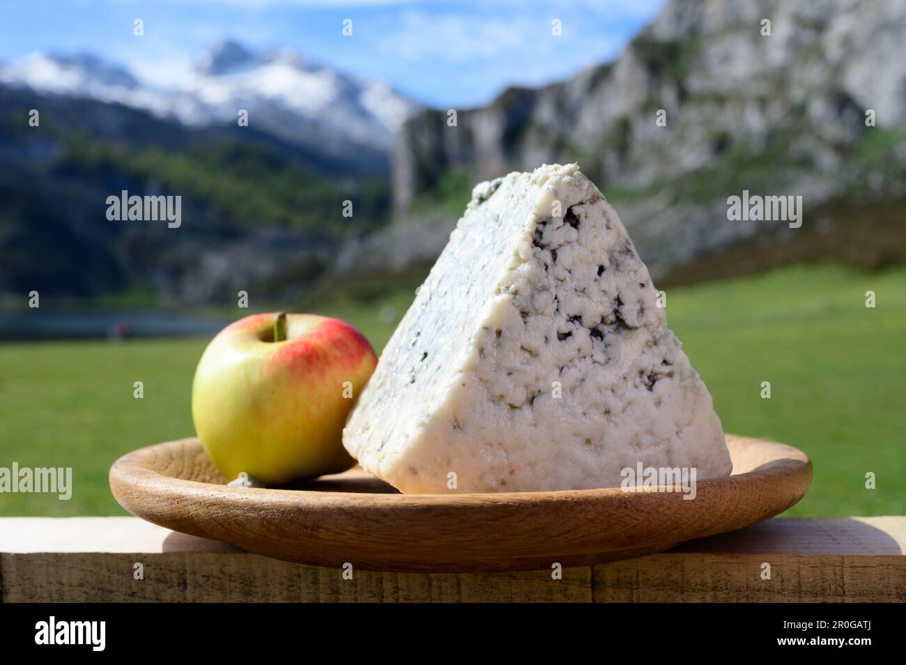 Cabrales, artisan blue cheese made by rural dairy farmers in Asturias ...