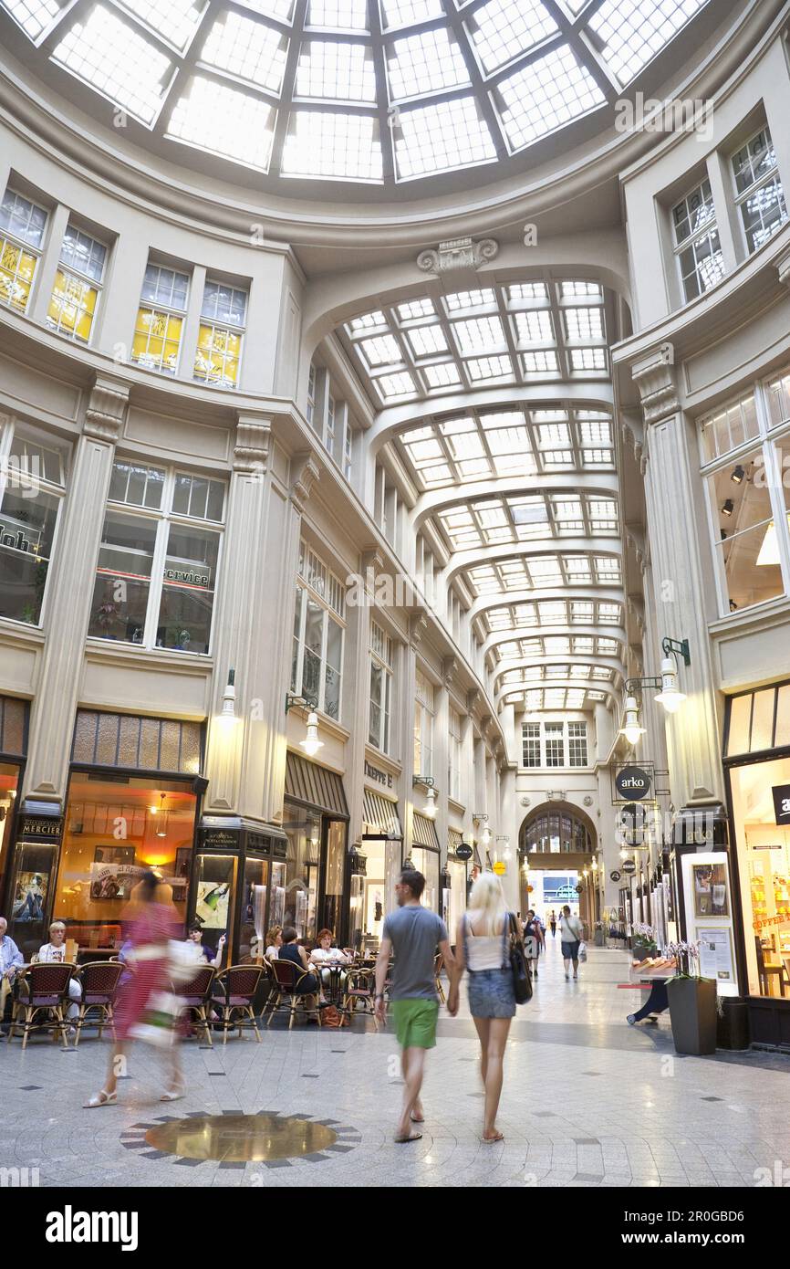 Inside the shopping center Madler Passage, Leipzig, Saxony, Germany ...