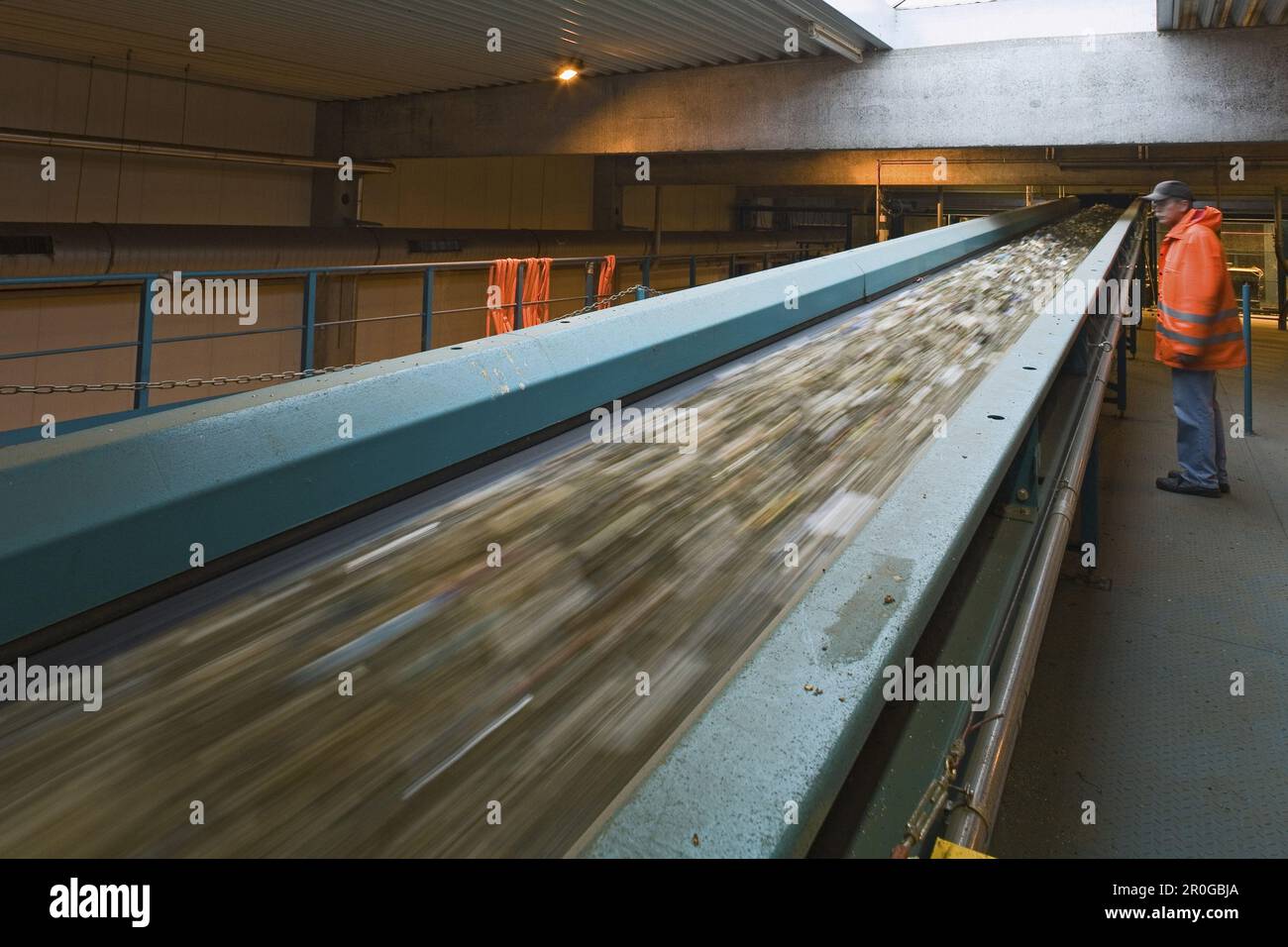 Assembly line, waste management, Hanover, Lower Saxony, Germany Stock ...