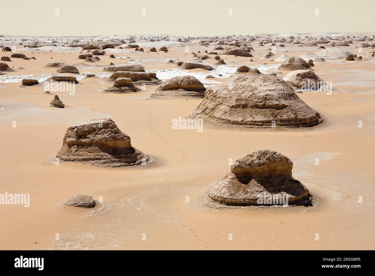 Cone Formations of Limestone in White Desert National Park, Libyan ...