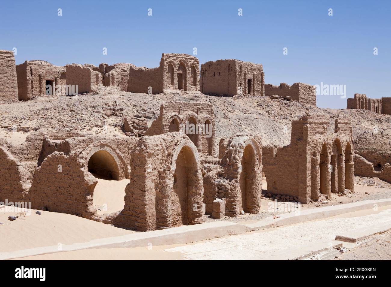 Necropolis of al-Bagawat Cemetery in Charga Oasis, Libyan Desert, Egypt ...