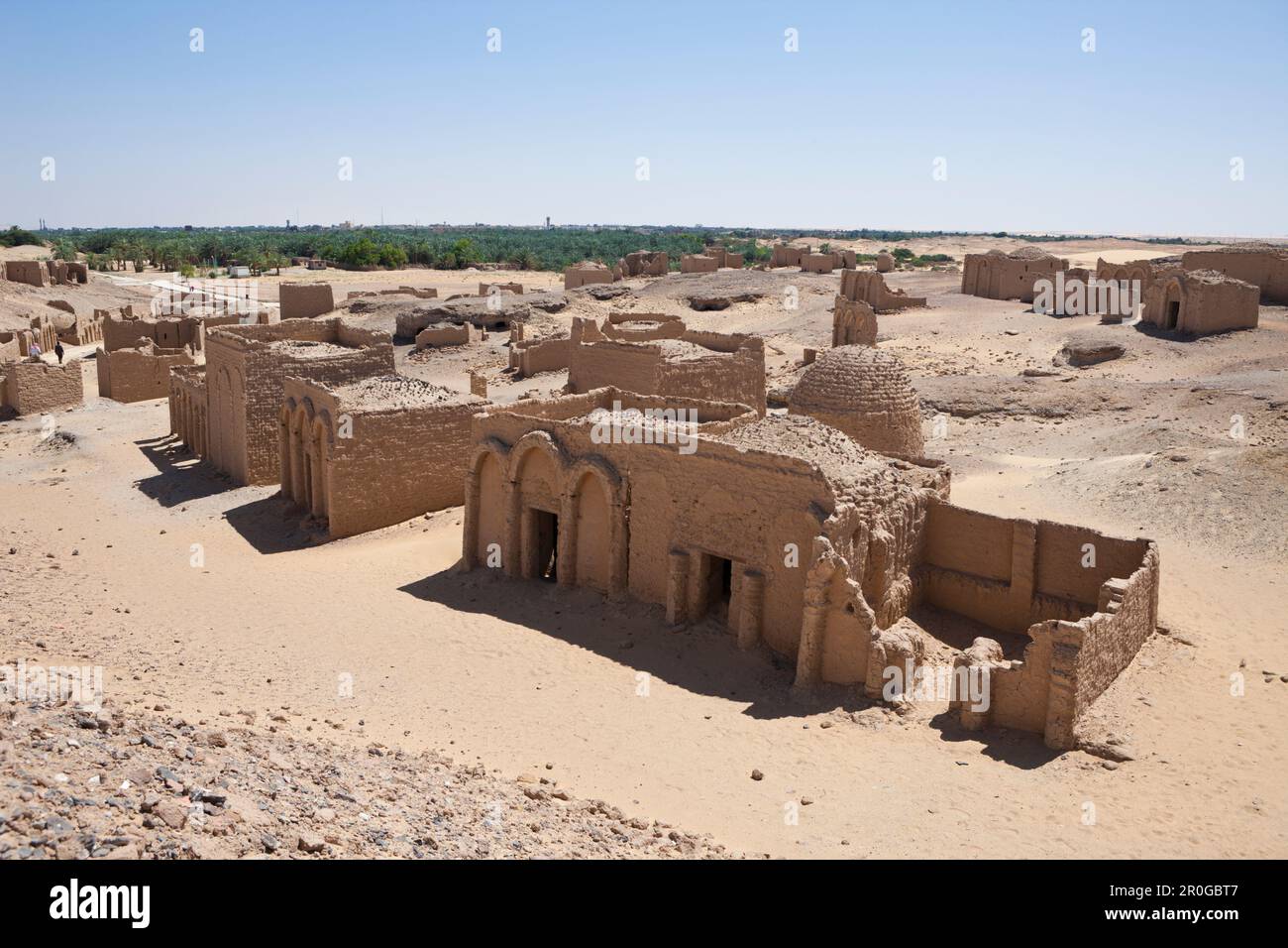 Necropolis of al-Bagawat Cemetery in Charga Oasis, Libyan Desert, Egypt ...
