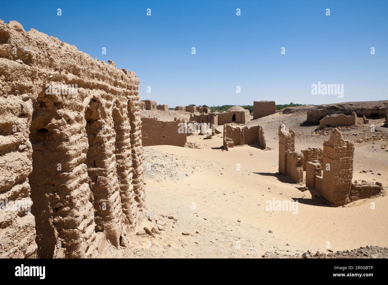 Necropolis of al-Bagawat Cemetery in Charga Oasis, Libyan Desert, Egypt ...
