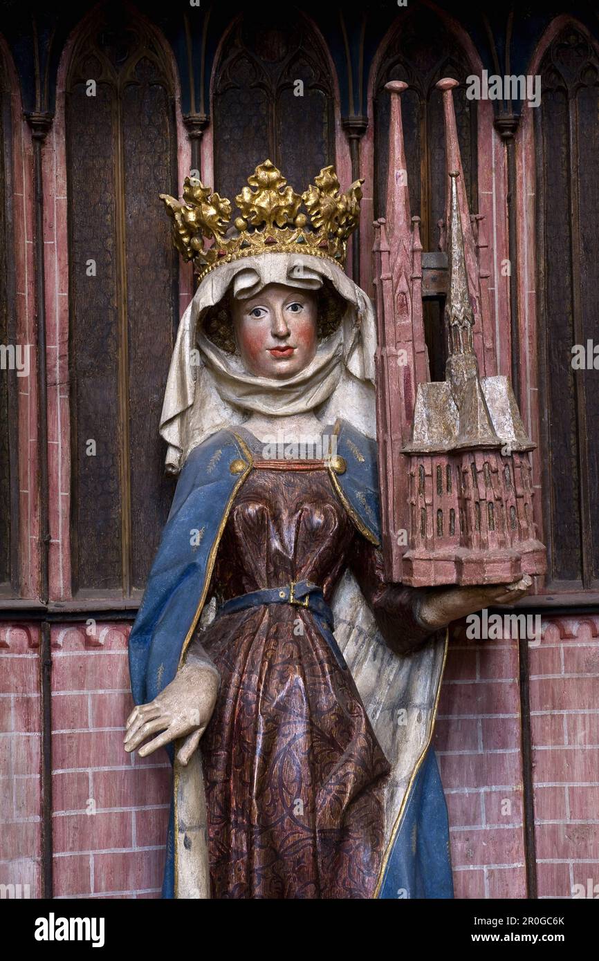 Elisabeth statue in the Elisabeth church in Marburg, Hesse, Germany ...