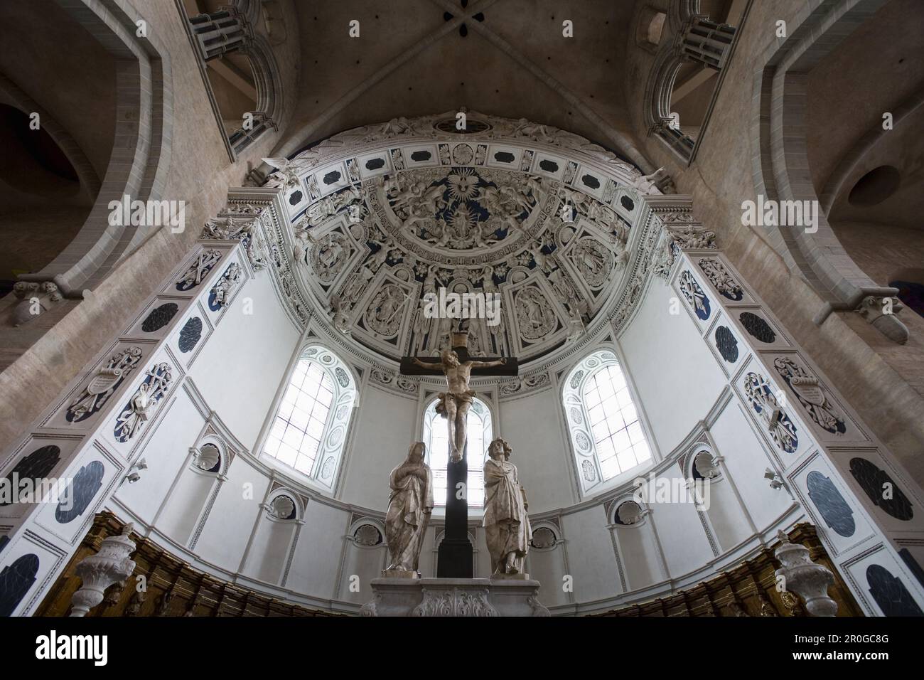 Trier cathedral, Cathedral of St. Peter, Baroque stucco-work in the ...