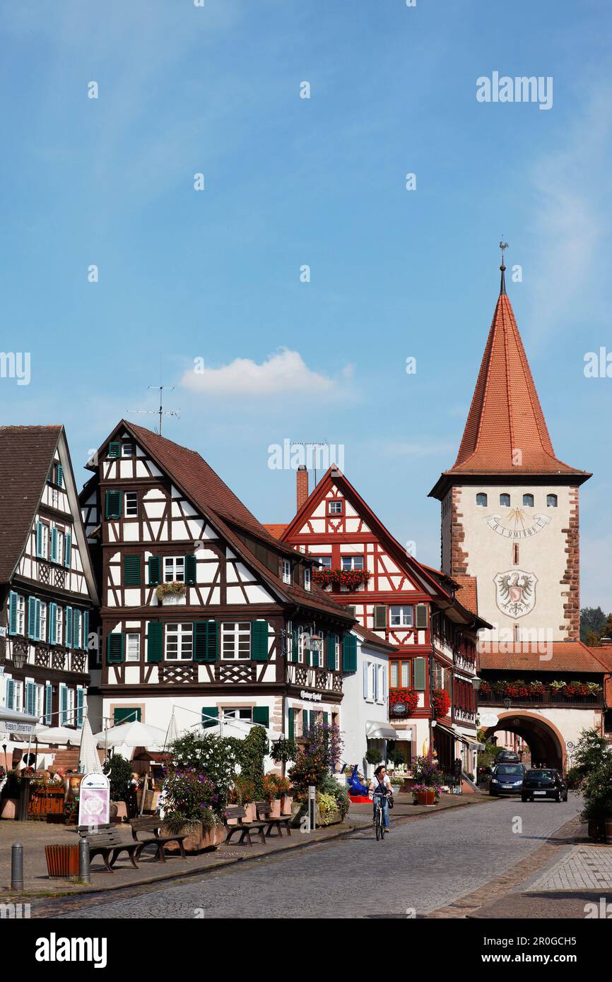 The Tower of the Upper Gate, Gengenbach, Baden-Wurttemberg, Germany ...