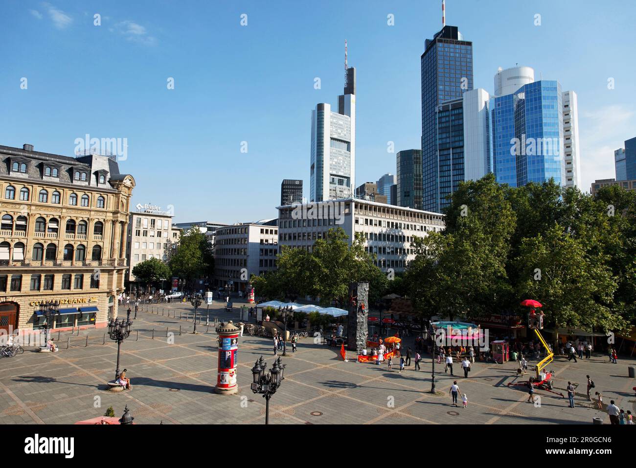 View over Opera Square with high-rise buildings in the background ...