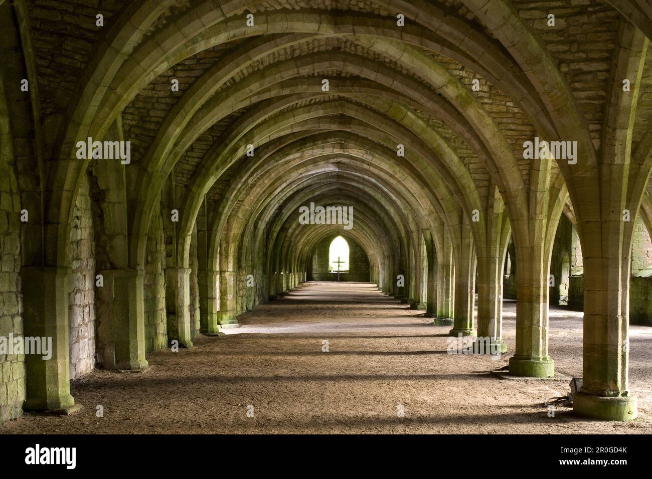 Fountains Abbey, Ripon, North Yorkshire, England, Great Britain, Europe ...