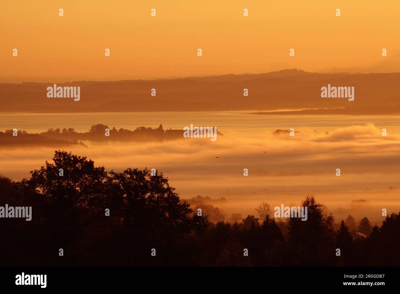 View over Lake Chiemsee, Chiemgau, Bavaria, Germany Stock Photo - Alamy