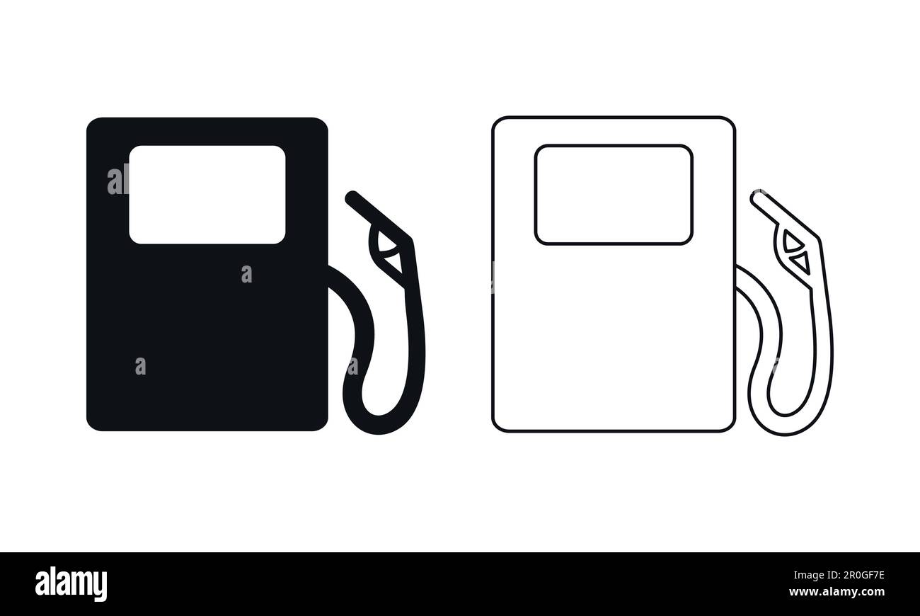 Fuel, gas, charging station icon set. Fuelling sign collection. Vector ...